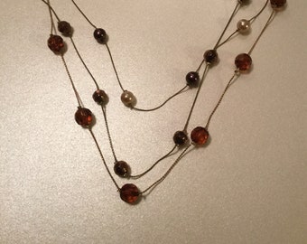 3 strand necklace | Etsy