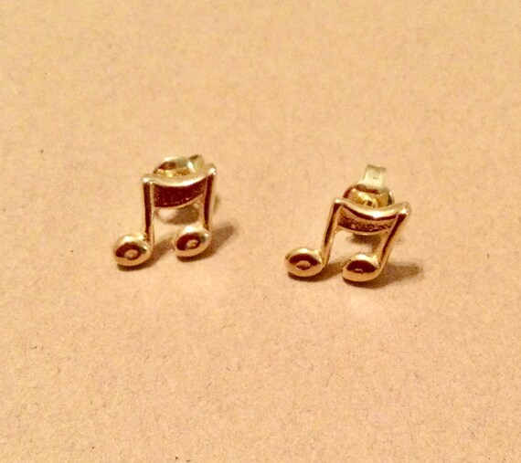 Musical Note Earrings - Gem