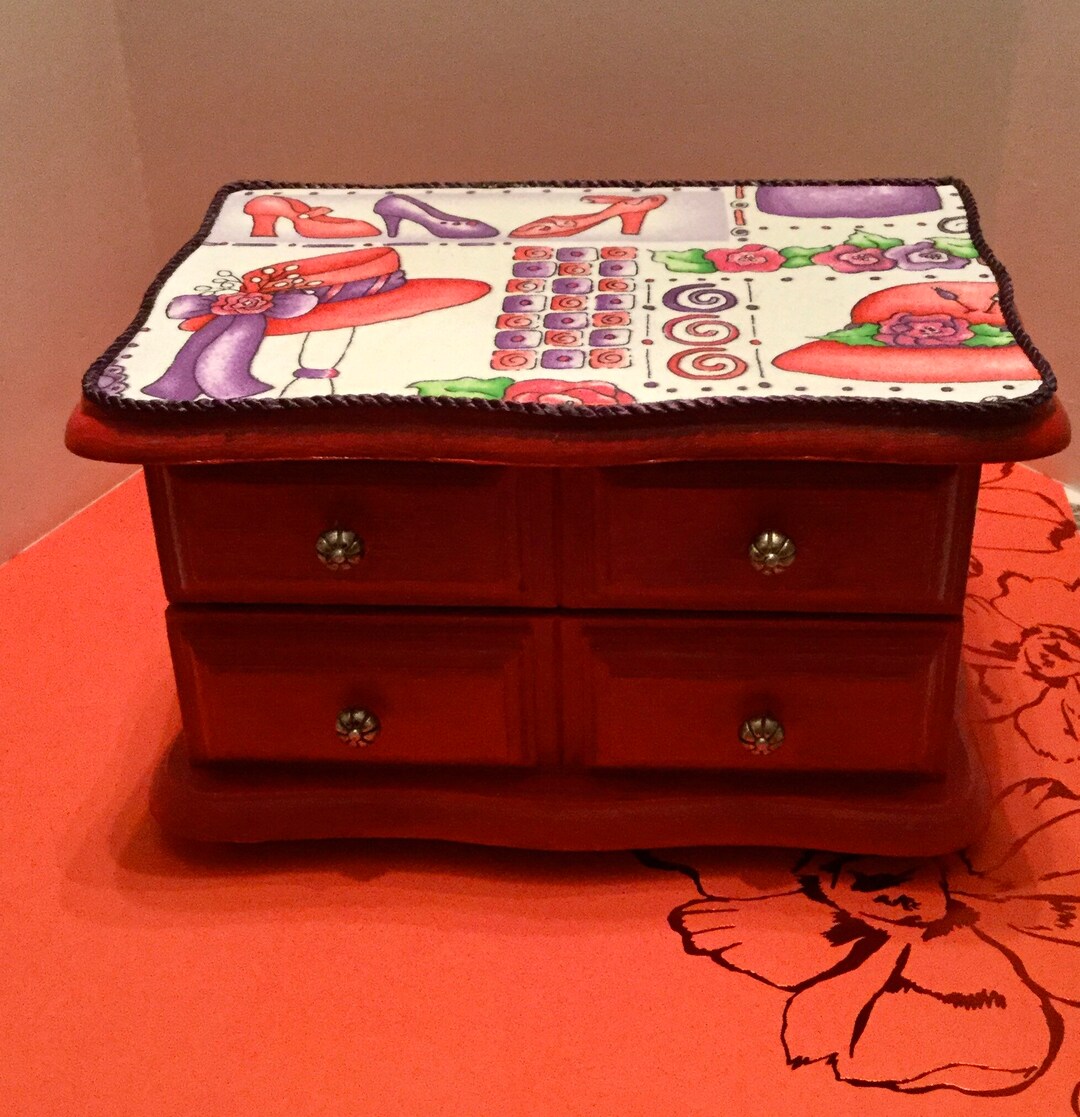 Fabric Covered Jewelry Box - Etsy