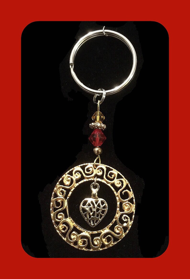 Heart Keychain - Etsy