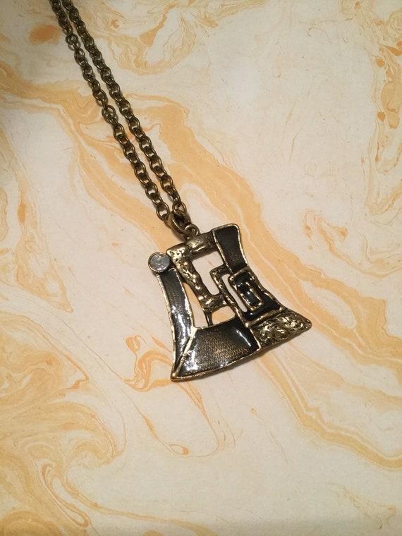 vintage necklace mod art - Gem