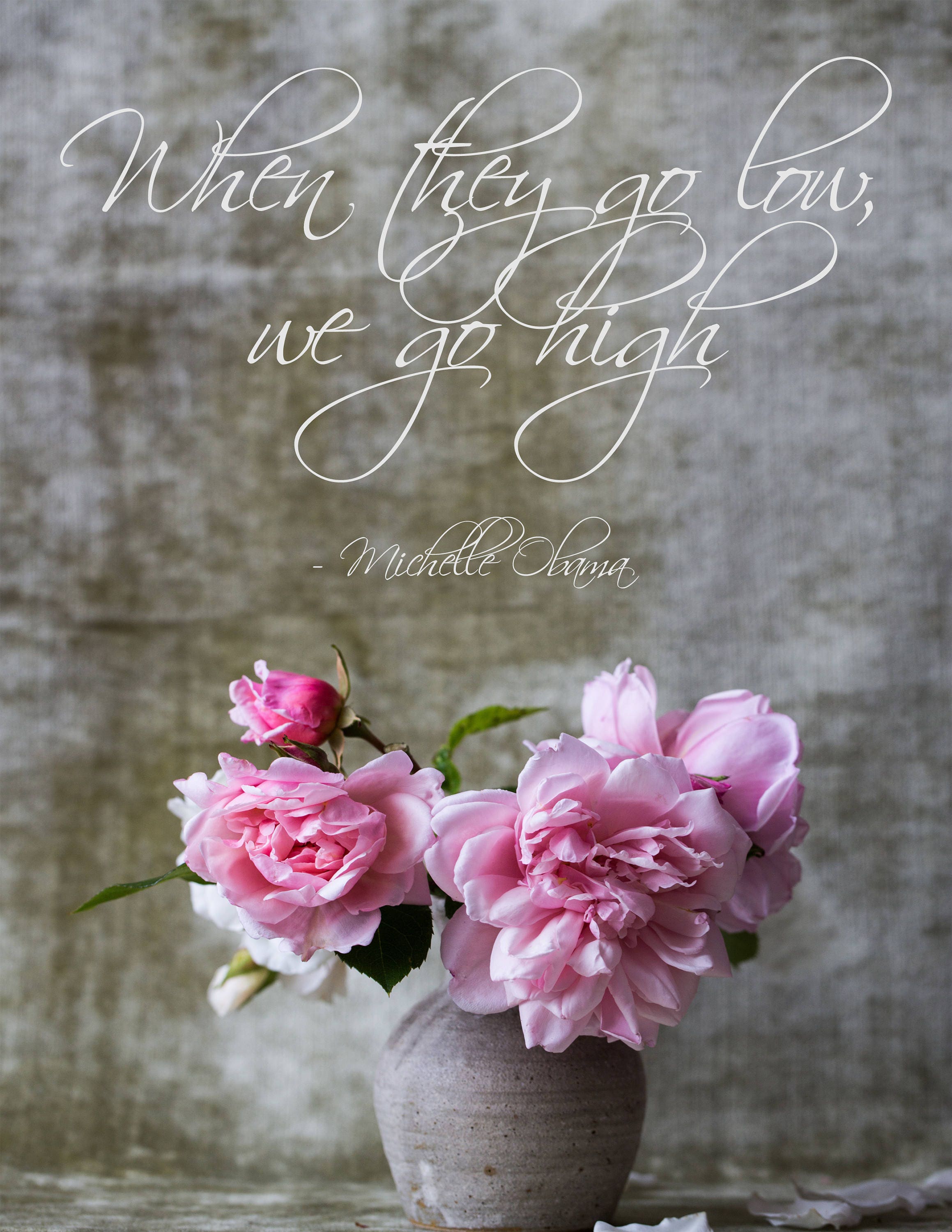 When They Go Low, We Go High - Etsy