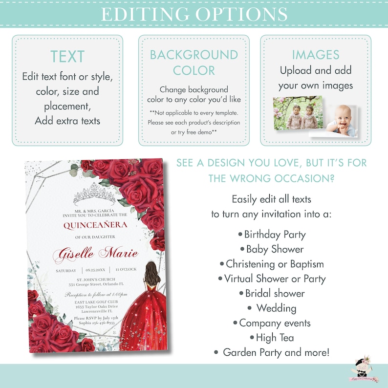 EDITABLE Enchanted Red Roses Yellow Gold Gown Dress - Etsy