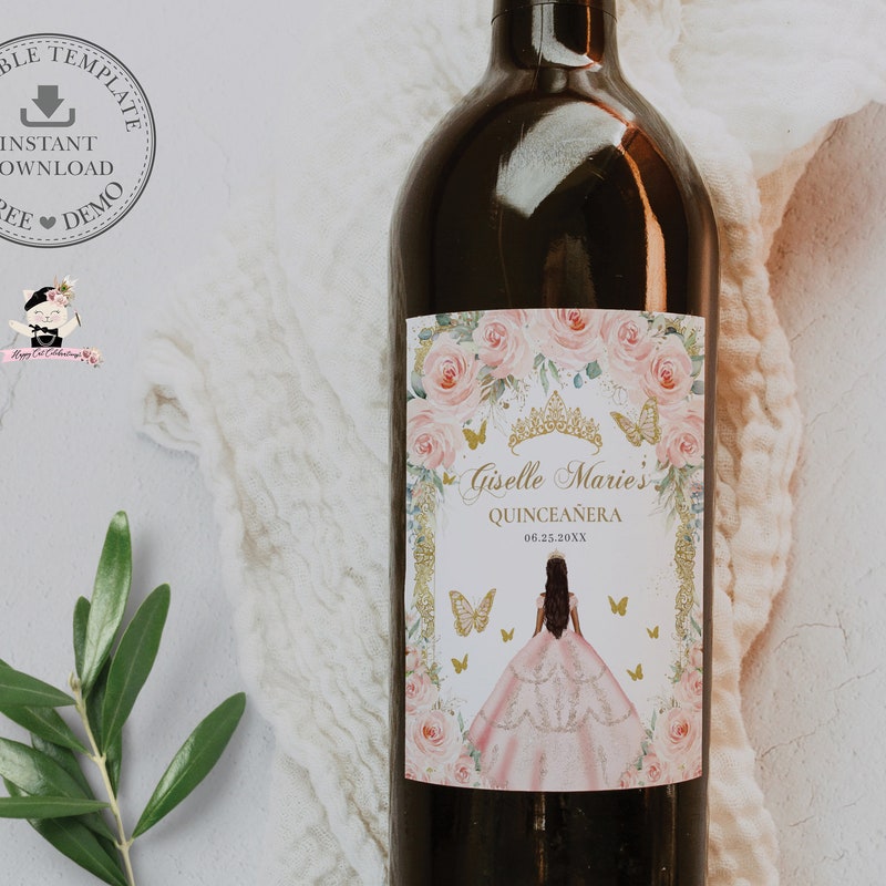 Princess Wine Label - Etsy