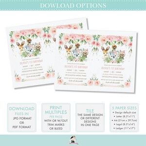 Australian Animals Pink Floral Greenery Welcome Sign Printable EDITABLE ...