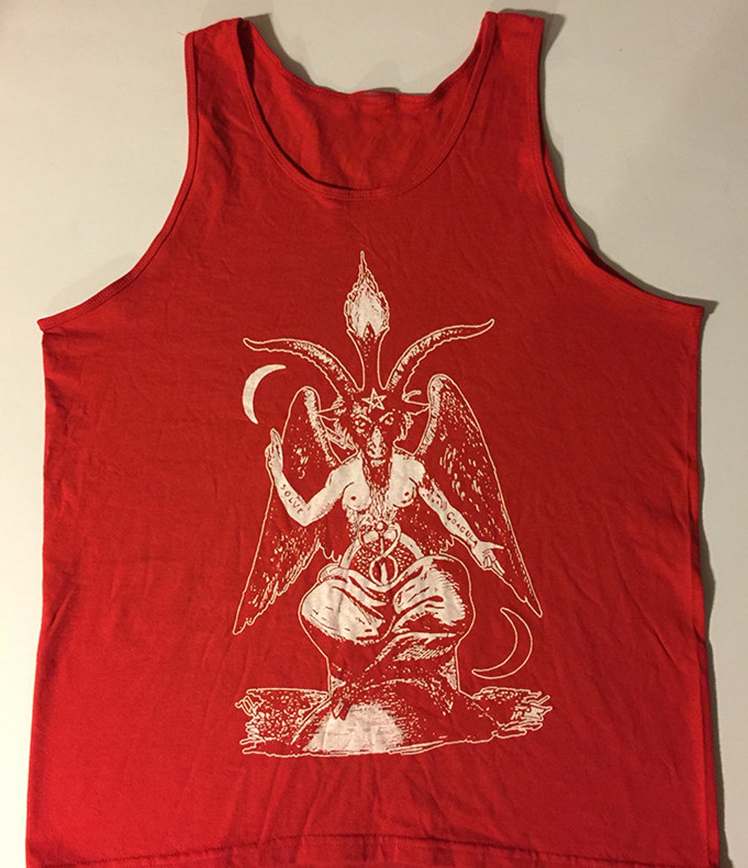 Baphomet Tank Top Satanic Clothing Witchcraft Goat Witch - Etsy