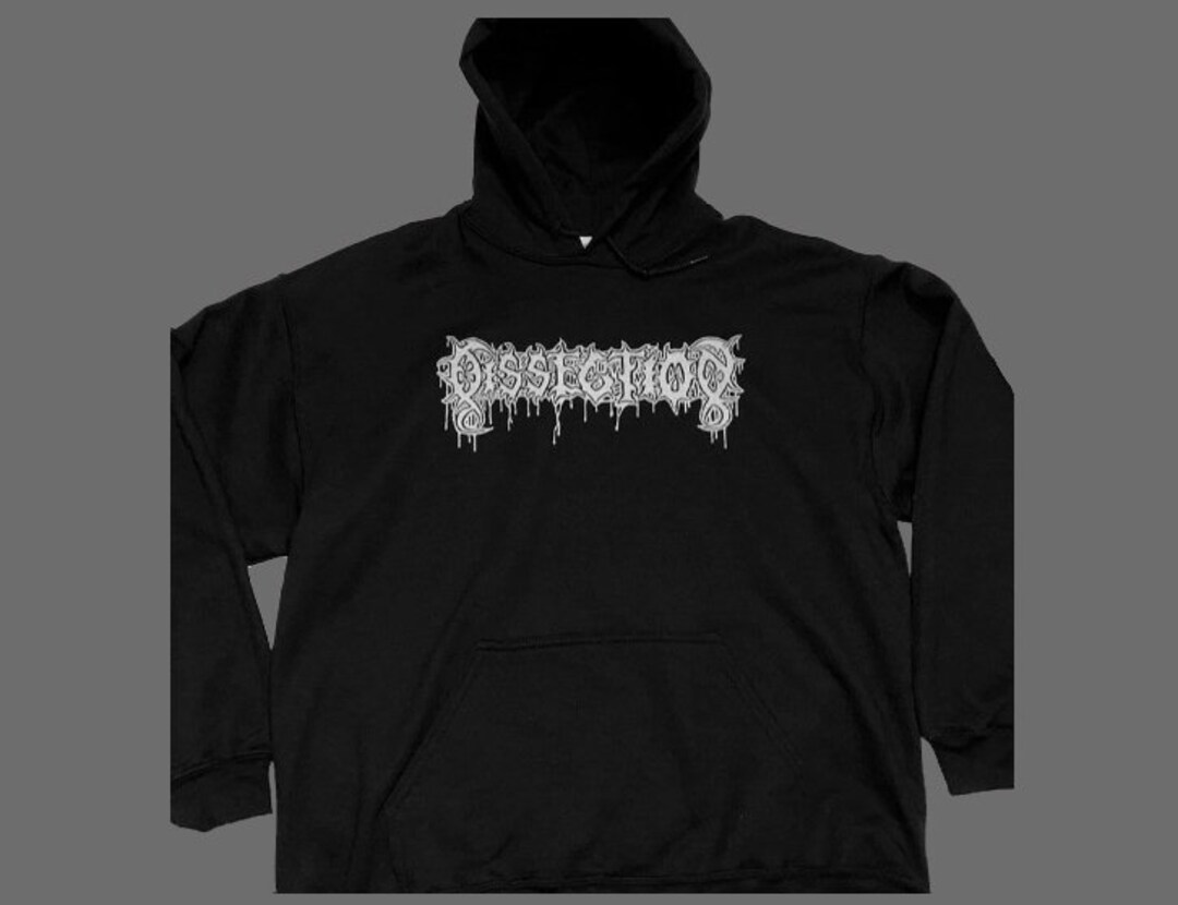 Dissection Logo Black Hoodie Hooded Sweatshirt : Death Metal Death ...