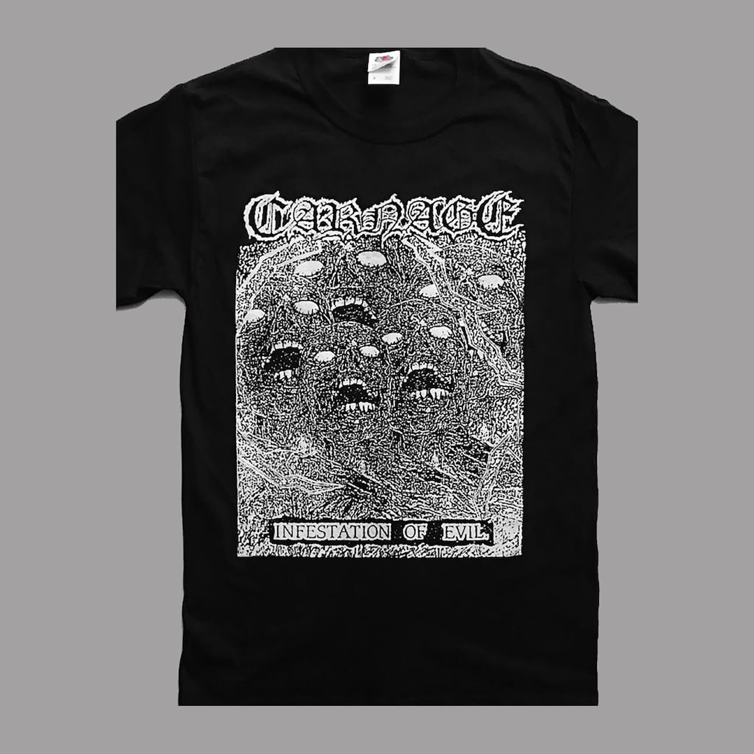 Carnage Infestation of Evil Men's Black T Shirt: Swedish Death Black ...