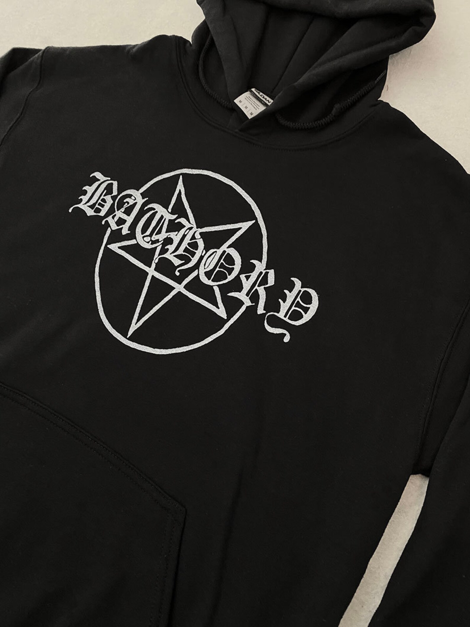 Bathory goat Head Black Hooded Sweatshirt With - Etsy