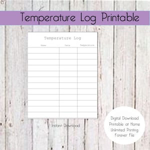 water temperature template