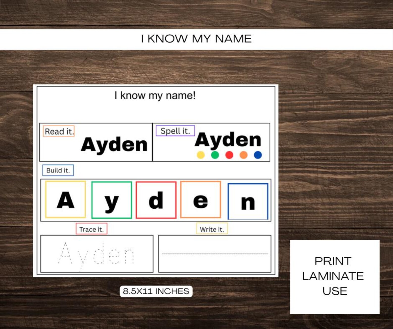 Personalized Name Practice Printable | Editable First Name Worksheet ...