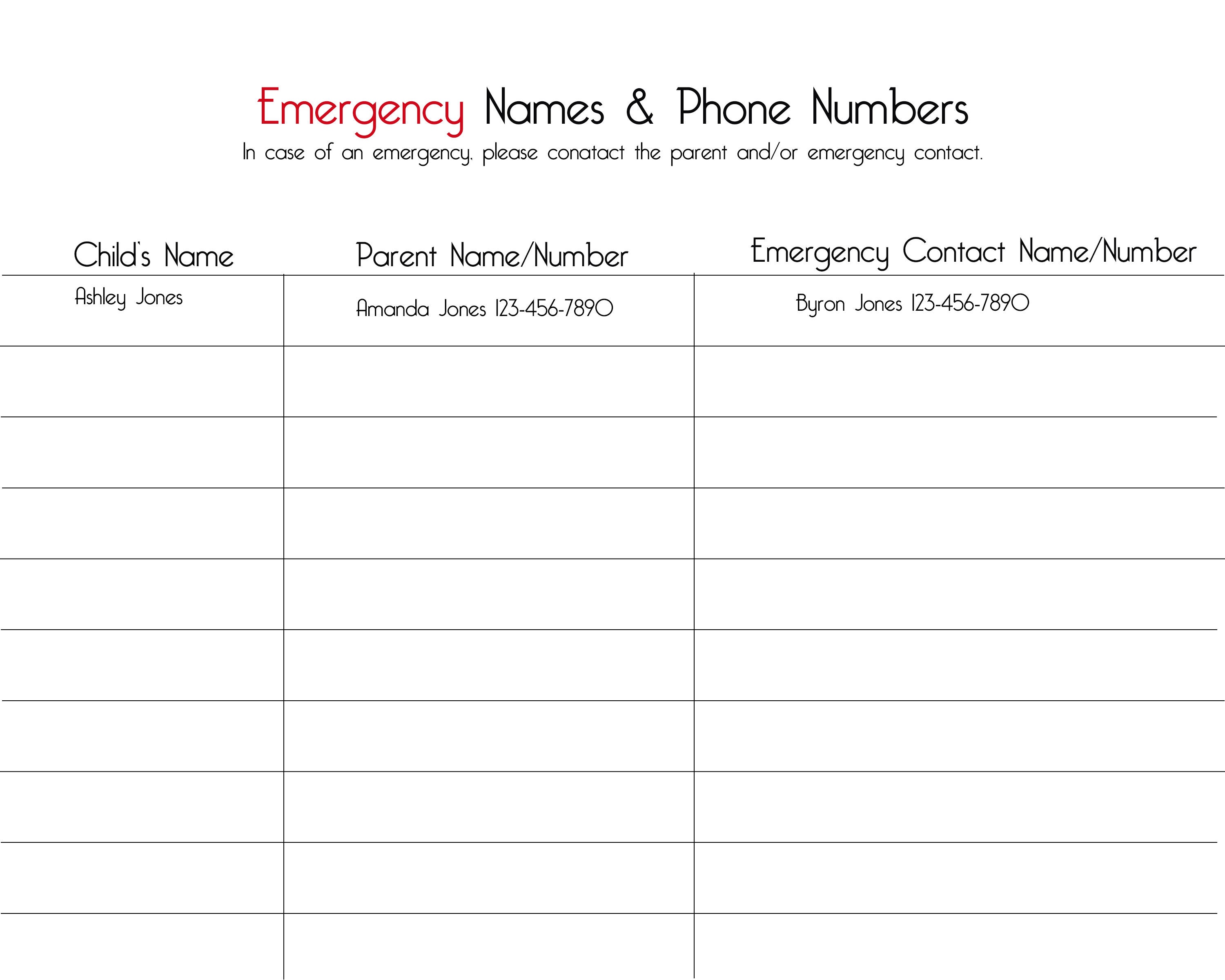emergency-contact-list-home-daycare-emergency-list-childcare-etsy