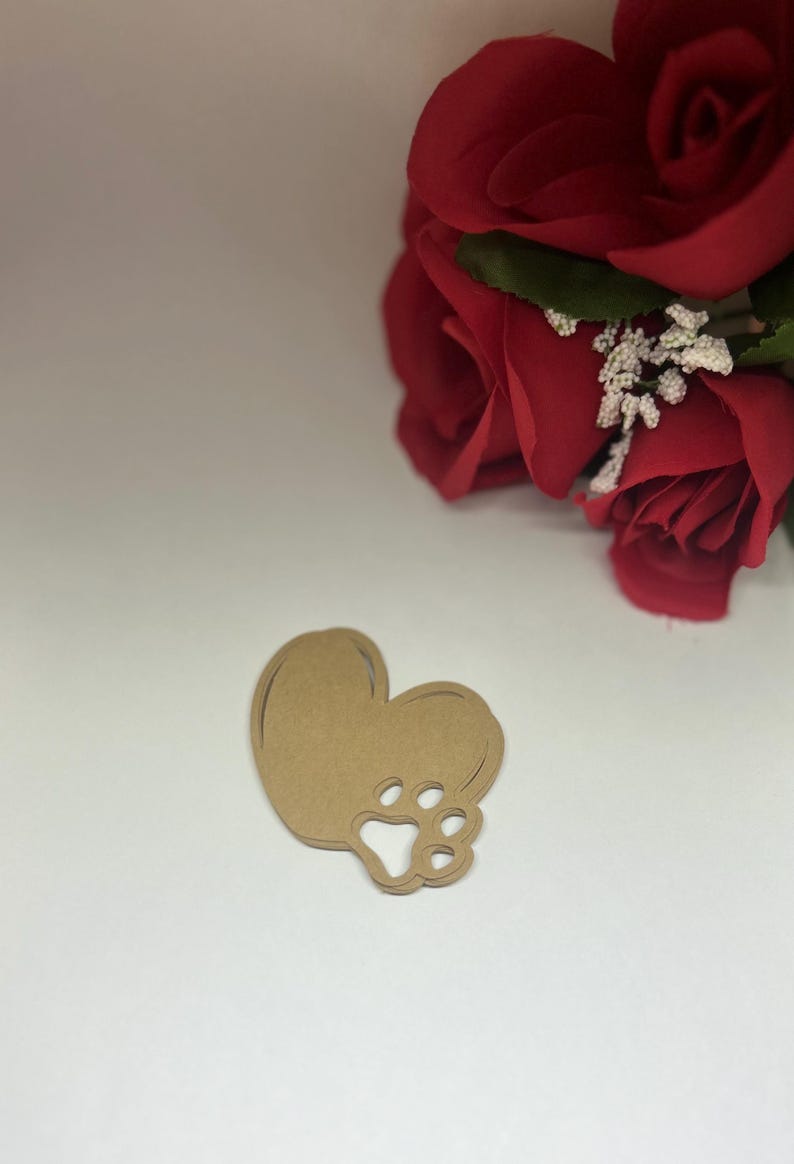 Brown Dog Paw Die Cut Outs - Etsy