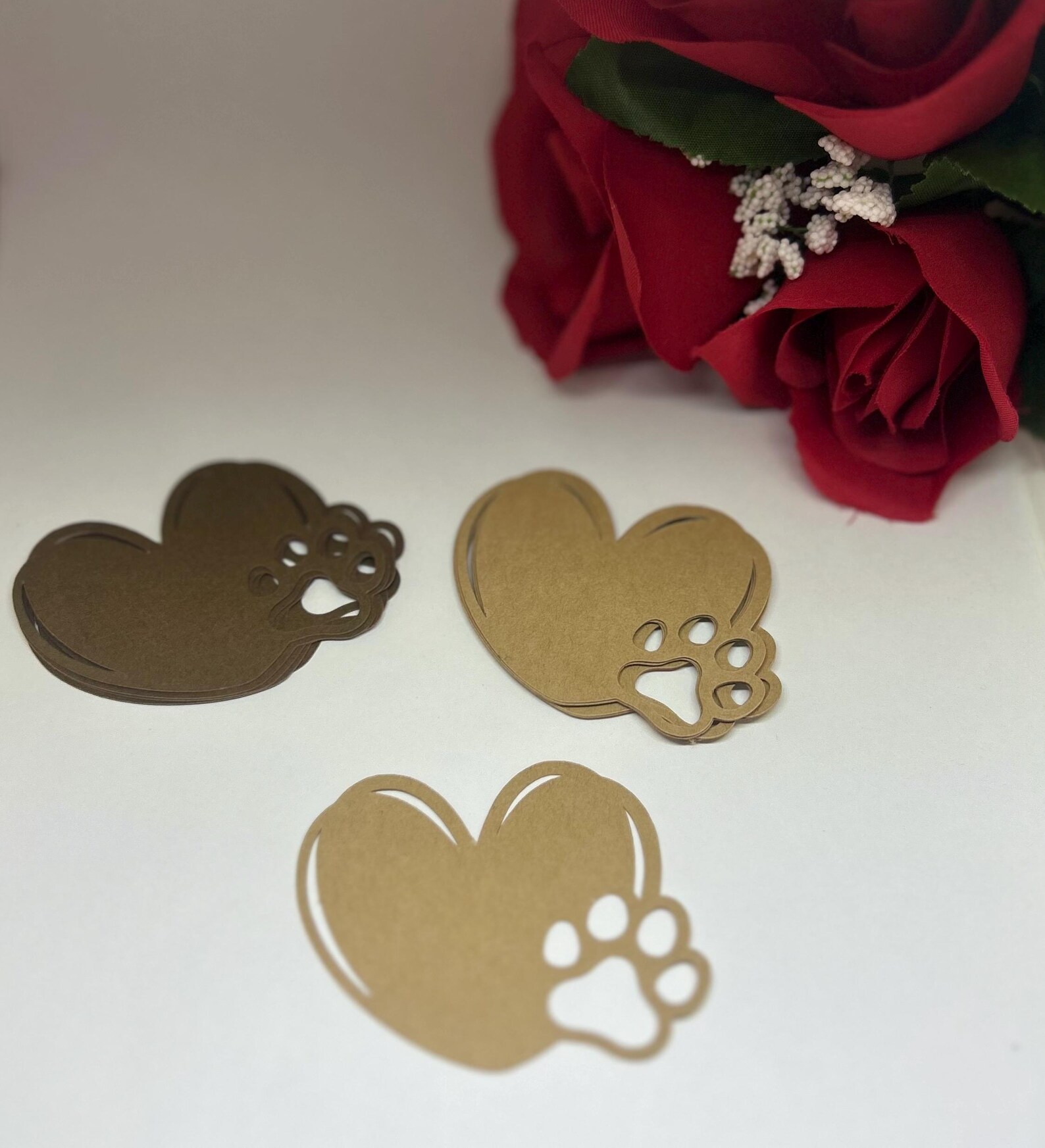 Brown Dog Paw Die Cut Outs - Etsy