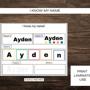 Personalized Name Practice Printable | Editable First Name Worksheet ...