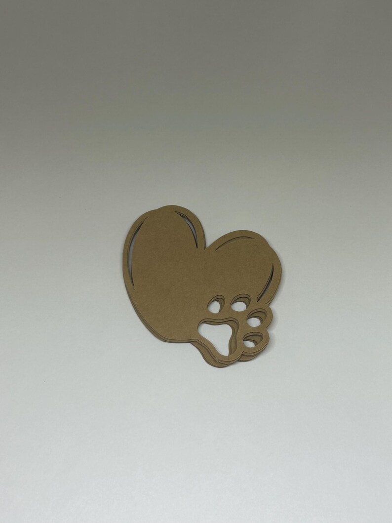 Brown Dog Paw Die Cut Outs - Etsy