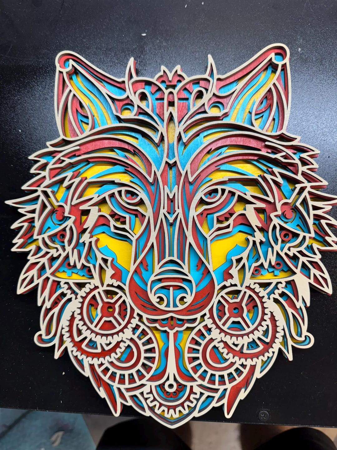 Wolf Layered Wood Art - Etsy