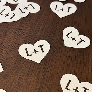 Personalized Initial Confetti, Bridal Shower Decor, Engagement Party ...