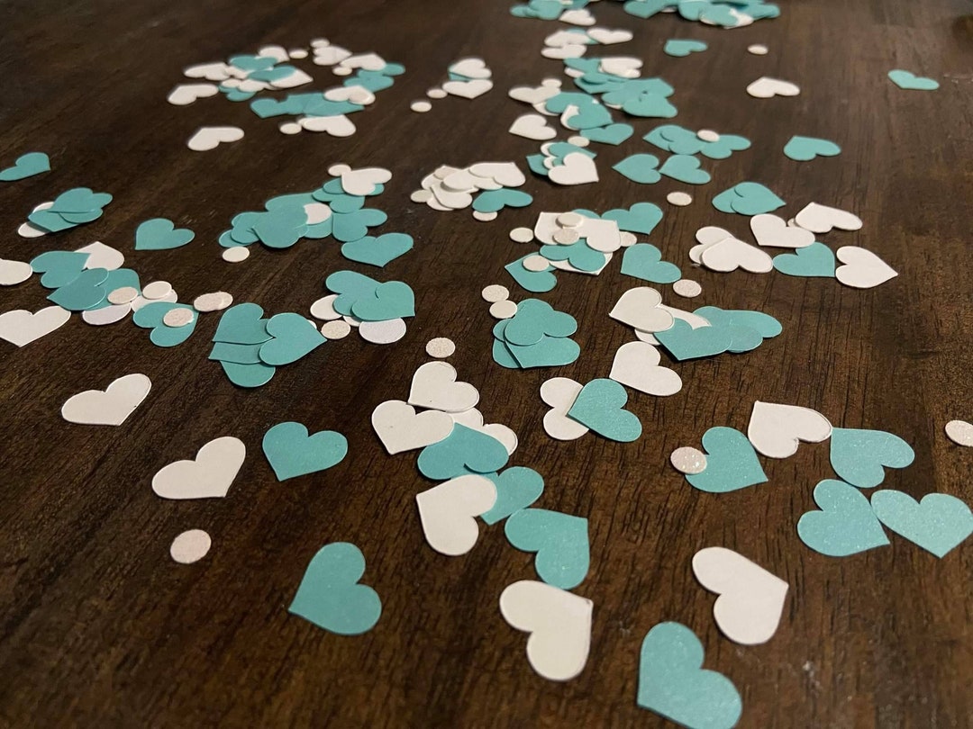 Turquoise Bridal Shower Confetti, Aqua Blue Birthday Party Decoration ...