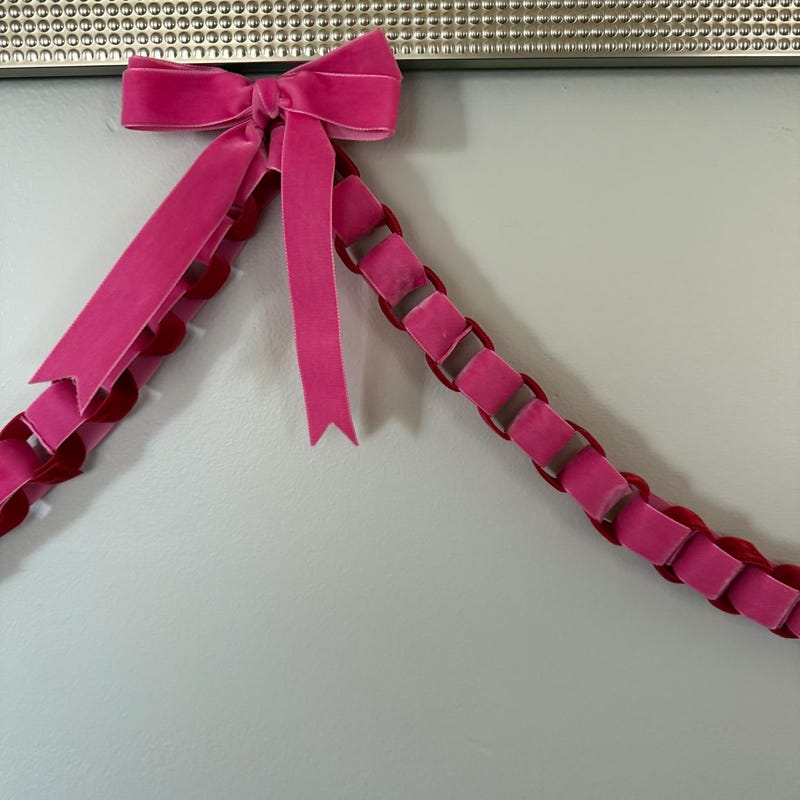 Valentine Velvet Garland - Etsy