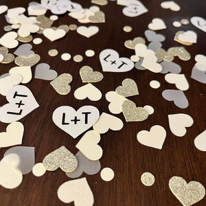 Personalized Initial Confetti, Bridal Shower Decor, Engagement Party ...