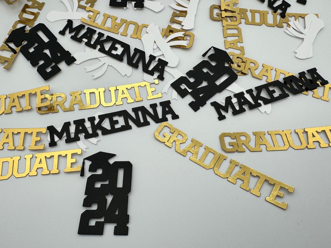 Personalized Graduation Confetti: Class of 2026, Name Confetti - Etsy