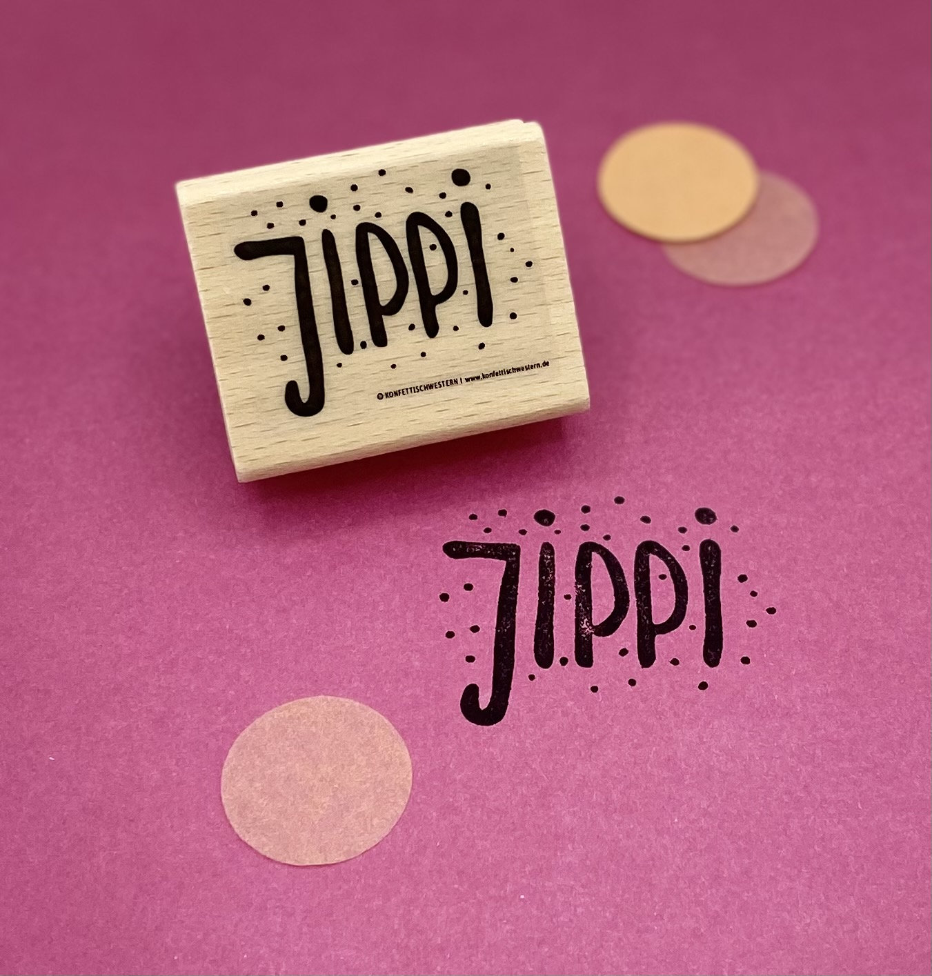 Stempel Jippi für Geburt Hochzeit Freude Geburtstag - Etsy.de