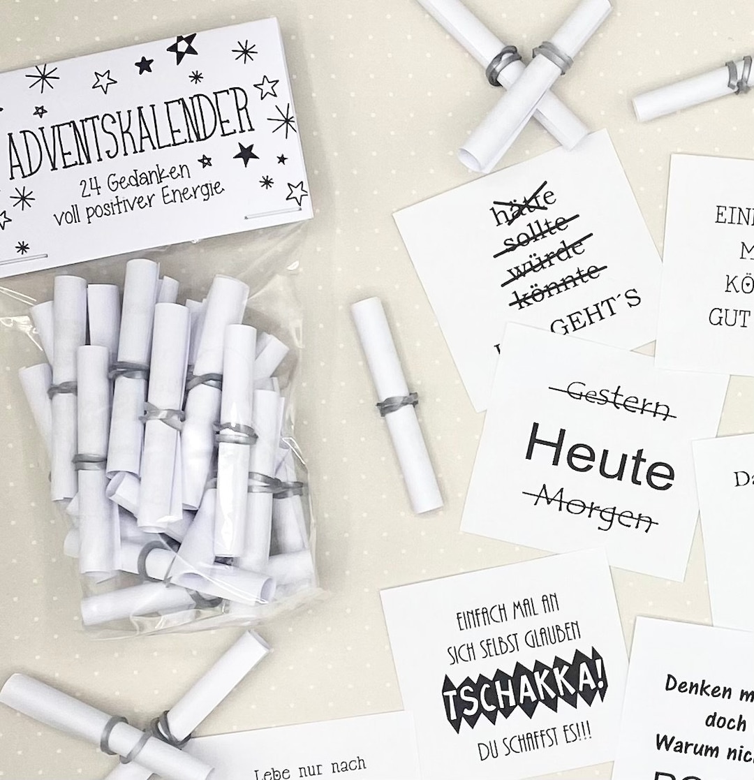 24 Positive Gedanken Adventskalender