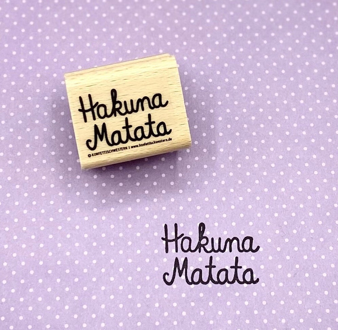 Hakuna Matata Stamp - Etsy