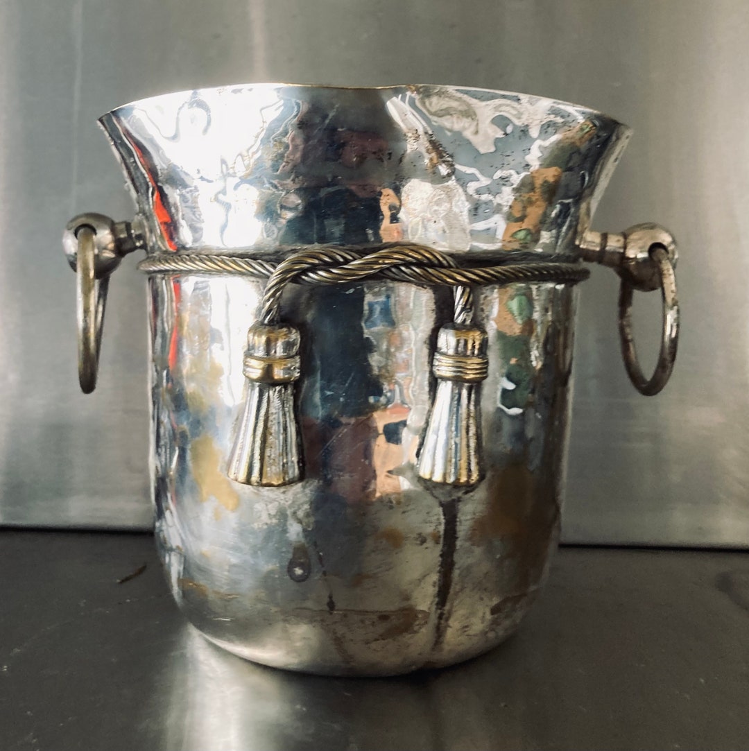 Heavy Silver Plated Pot With Handles. - Etsy