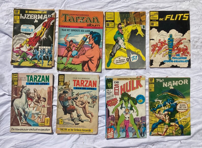 8 Comics, Dutch, 1970s. - Etsy