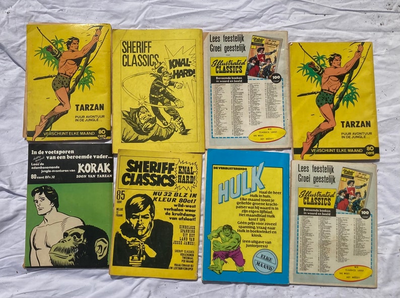 8 Comics, Dutch, 1970s. - Etsy