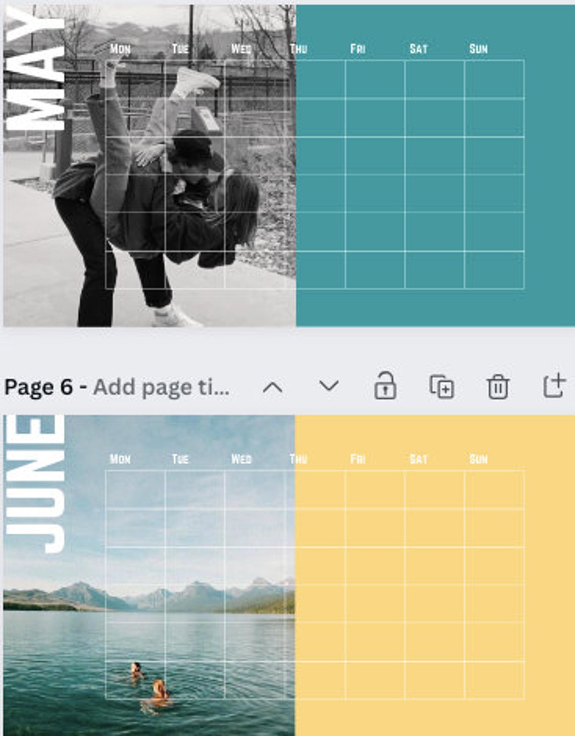 Printable Calendar - Etsy