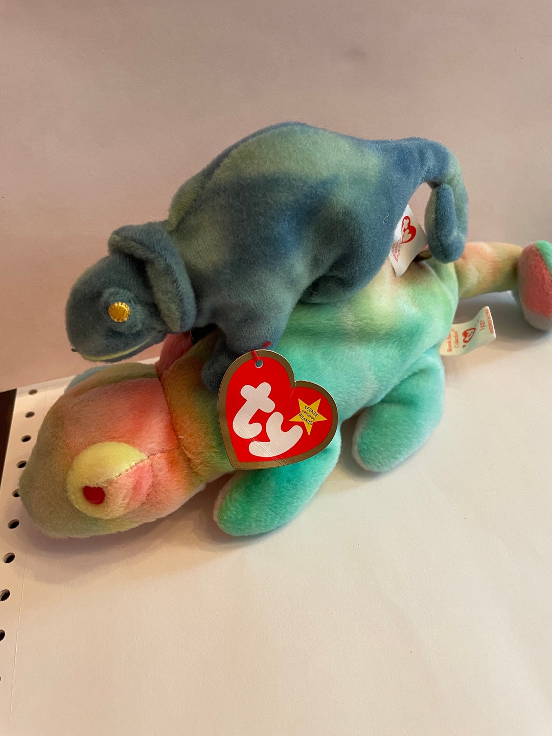 Ty Beanie Babies Iggy and Mcdonald's Teenie Beanie Iggy - Etsy