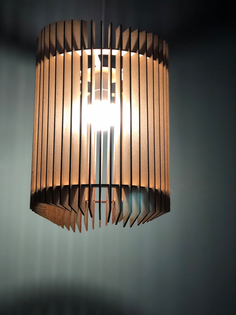 Laser Cut Lamp, Hanging Lamp Laser Files, Wooden Mid Century Wooden ...