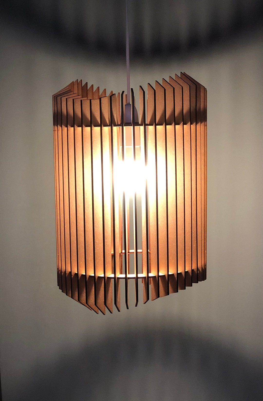 Laser Cut Lamp, Hanging Lamp Laser Files, Wooden Mid Century Wooden ...