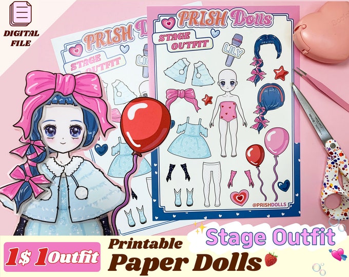 Printable Paper Doll Game Set - Skincare PDF Download - Etsy Canada
