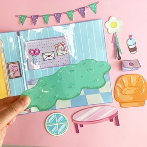 Printable Paper Doll House for Kids, DIY Busy Book, Paper Craft for ...