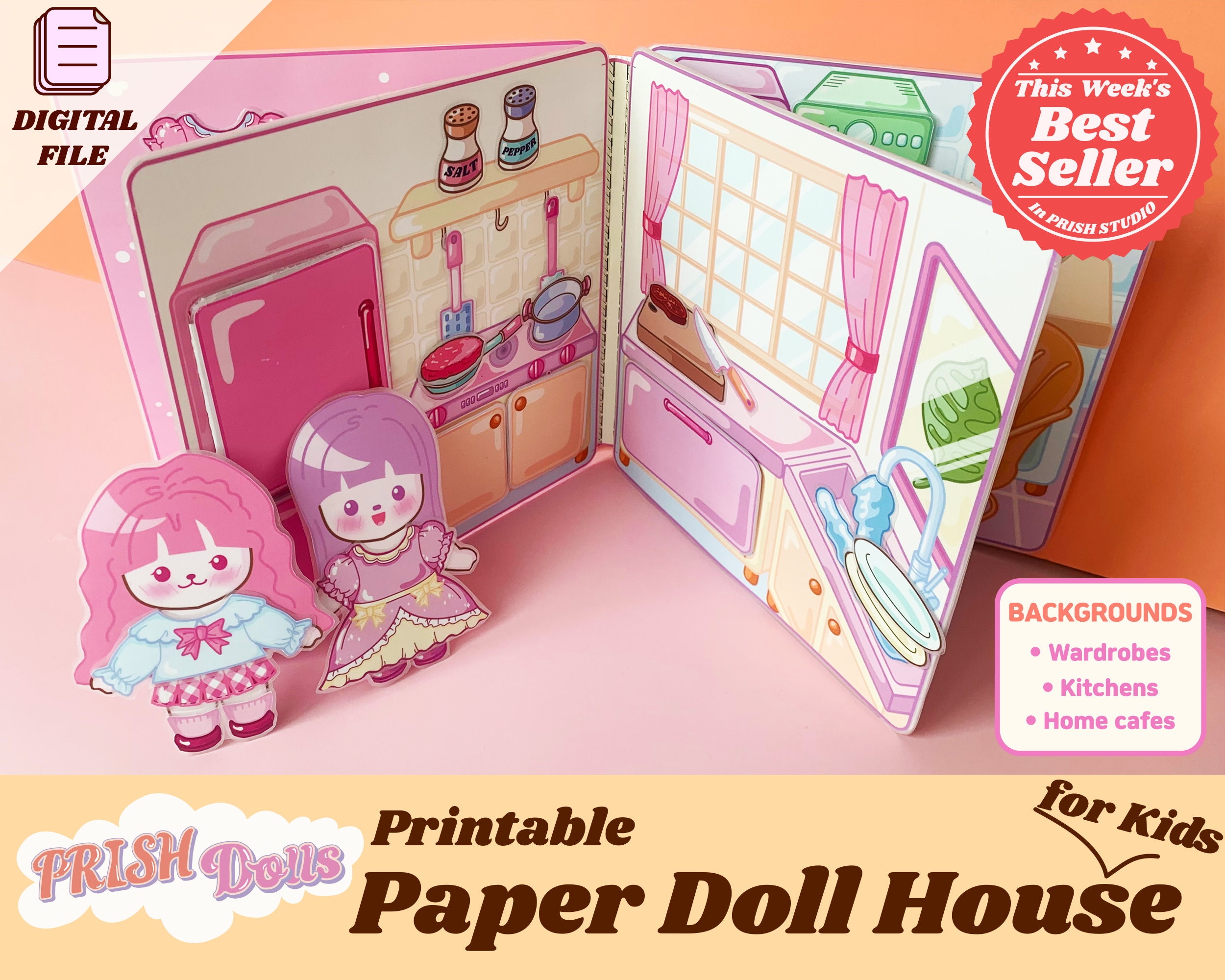 Paper Doll House Printable Paper Doll Busy Book Quiet Book - Etsy Australia