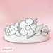 Flower Paper Crown Printable Party Hat Kids Easy Craft Coloring DIY ...