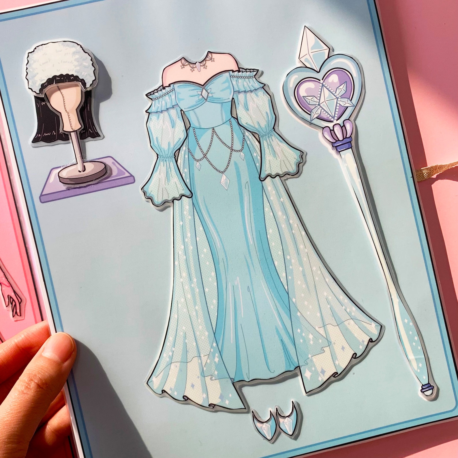 Paper Dolls Princess Play Kit, Paper Doll House Dress Shop DIY Busy ...