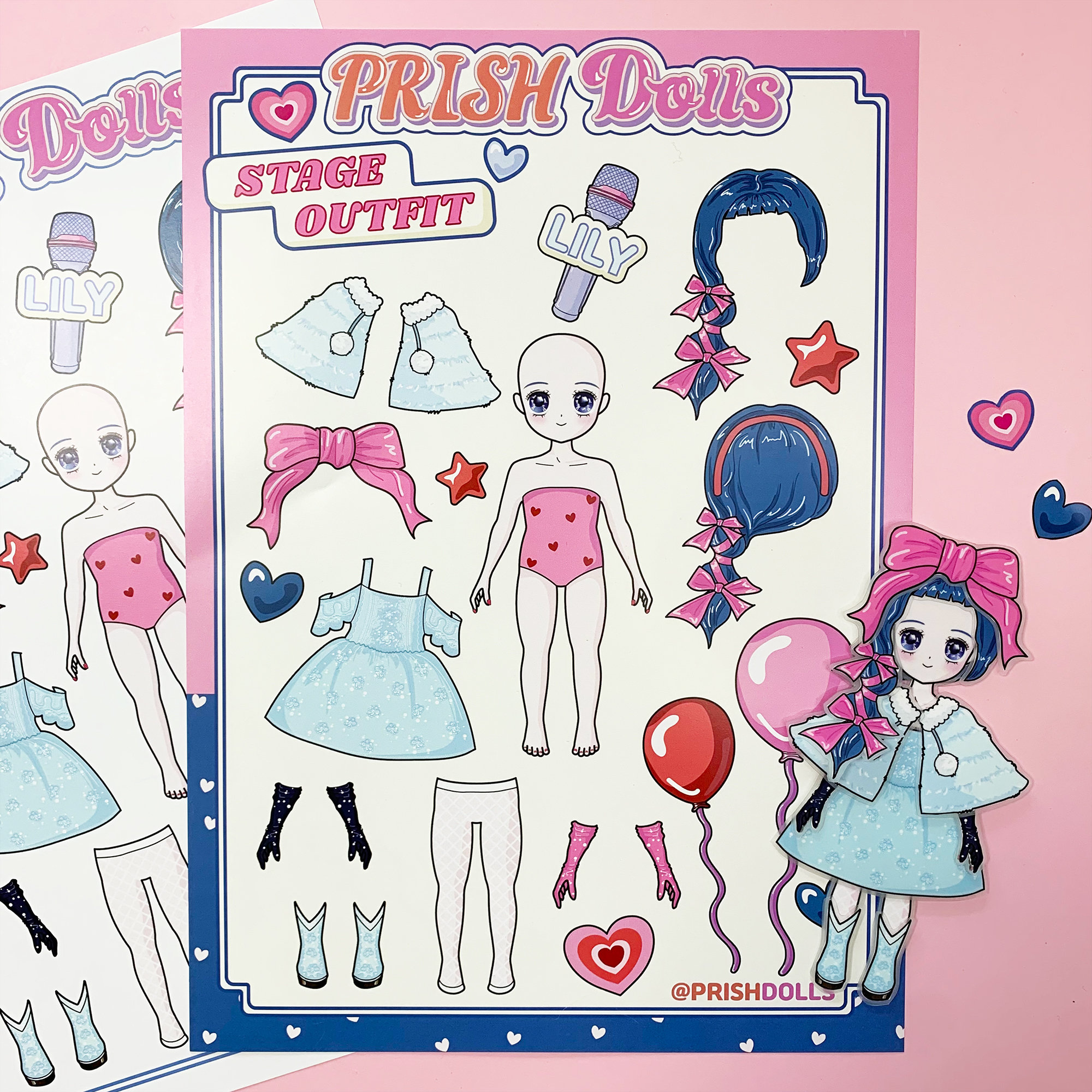 Printable Paper Doll Clothes, Stage Outfit Activity (digital Download ...