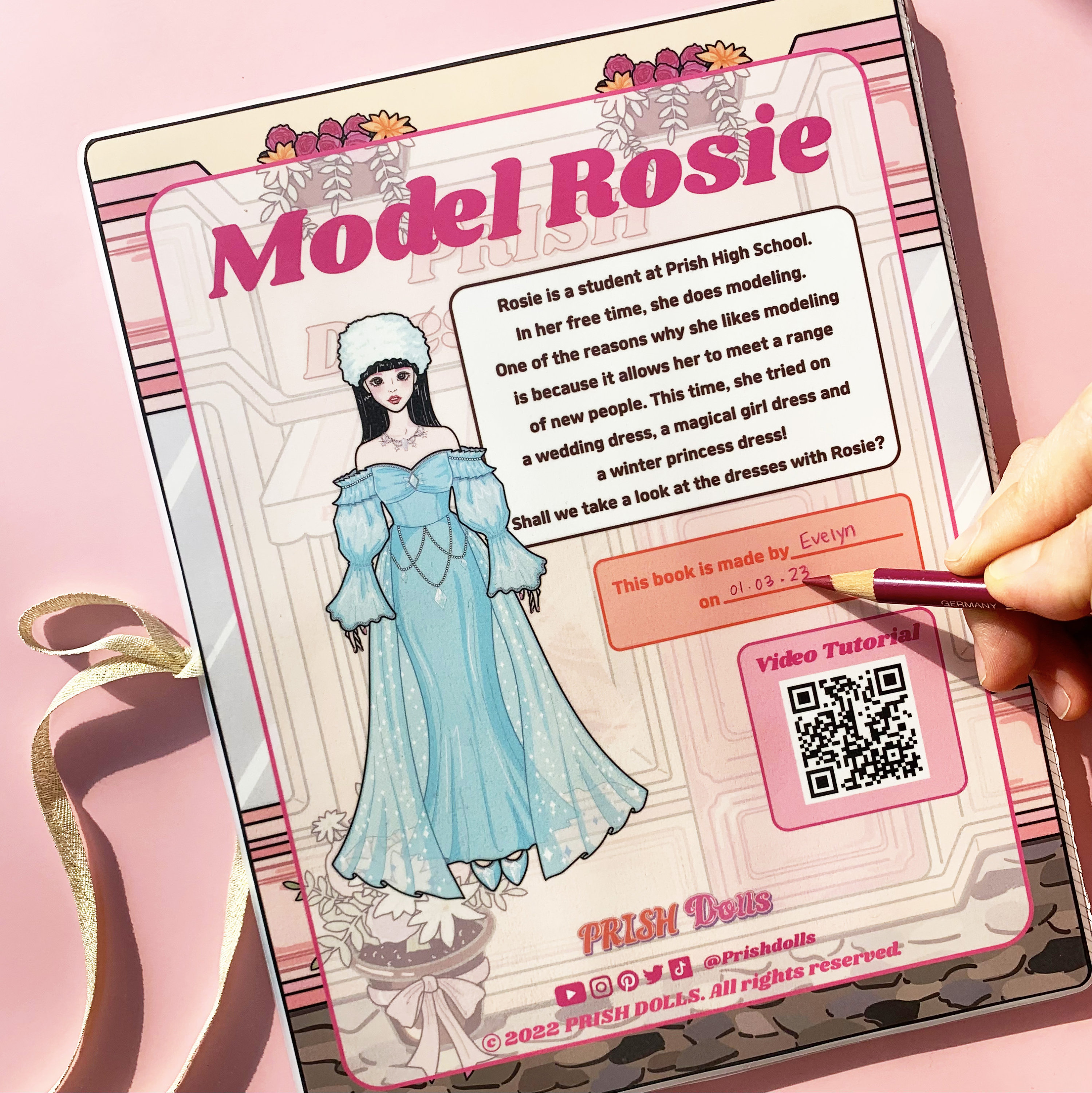 Paper Dolls Princess Play Kit, Paper Doll House Dress Shop DIY Busy ...