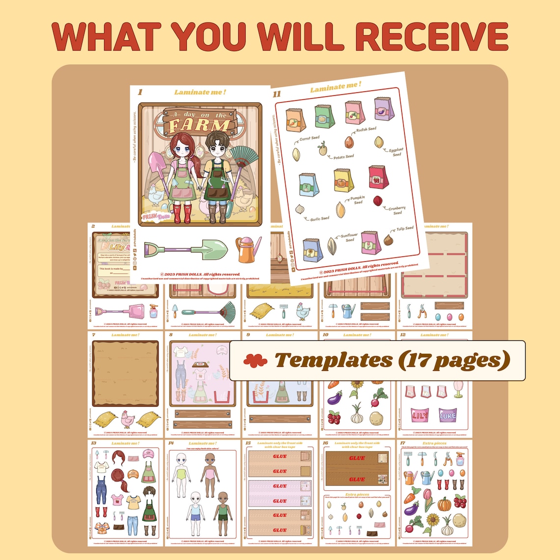 Printable Paper Doll House Farm Busy Book Easy Paper Craft DIY - Etsy UK