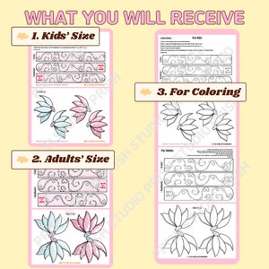 Fairy Paper Crown Printable Party Hat Kids Easy Craft Coloring DIY Elf ...