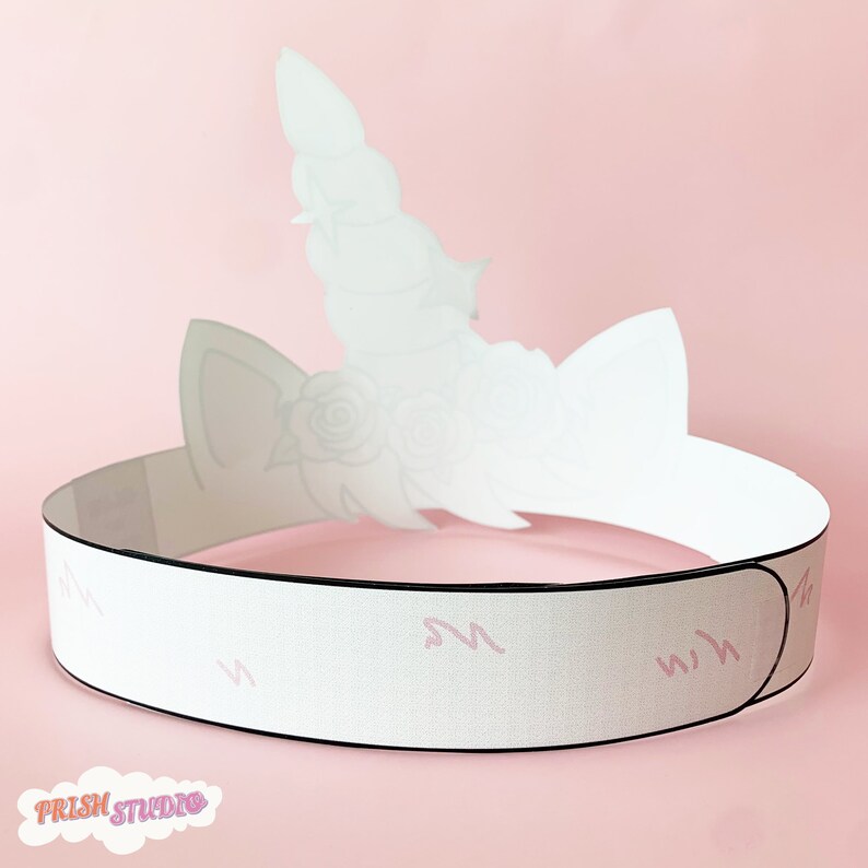 Unicorn Paper Crown Printable Party Birthday Decor Hat Kids Easy Craft ...