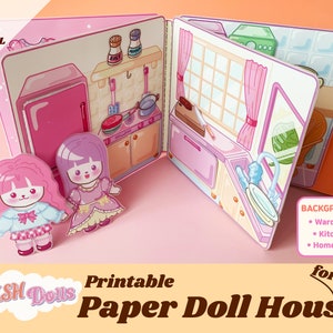 Paper Doll House Printable Paper Doll Busy Book Quiet Book - Etsy UK