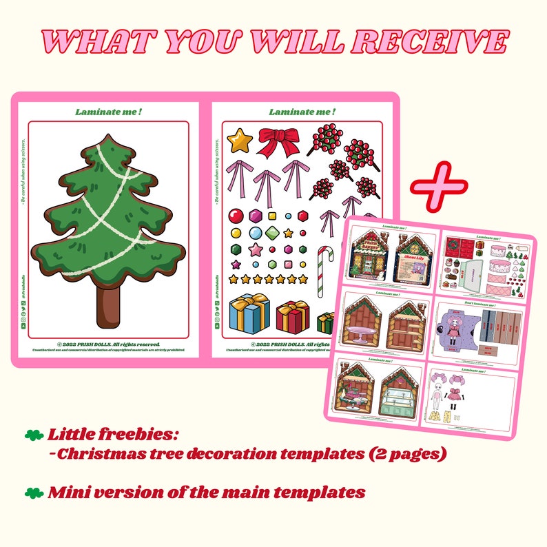 Paper Doll House Printable Christmas, Kids Activity Bundle, DIY Busy ...