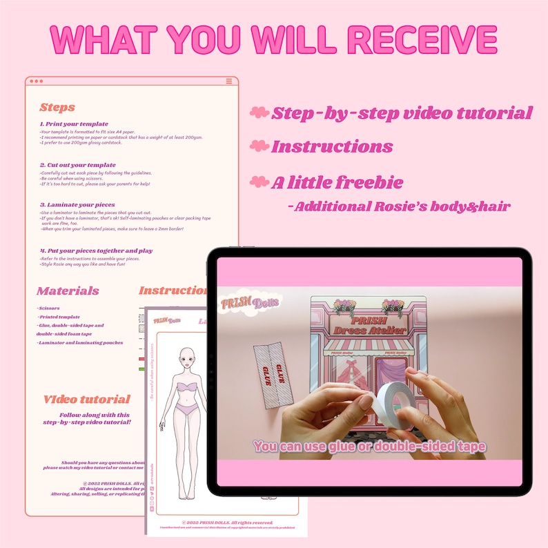 Princess Paper Doll Dress-up Kit, DIY Busy Book (digital Download) - Etsy