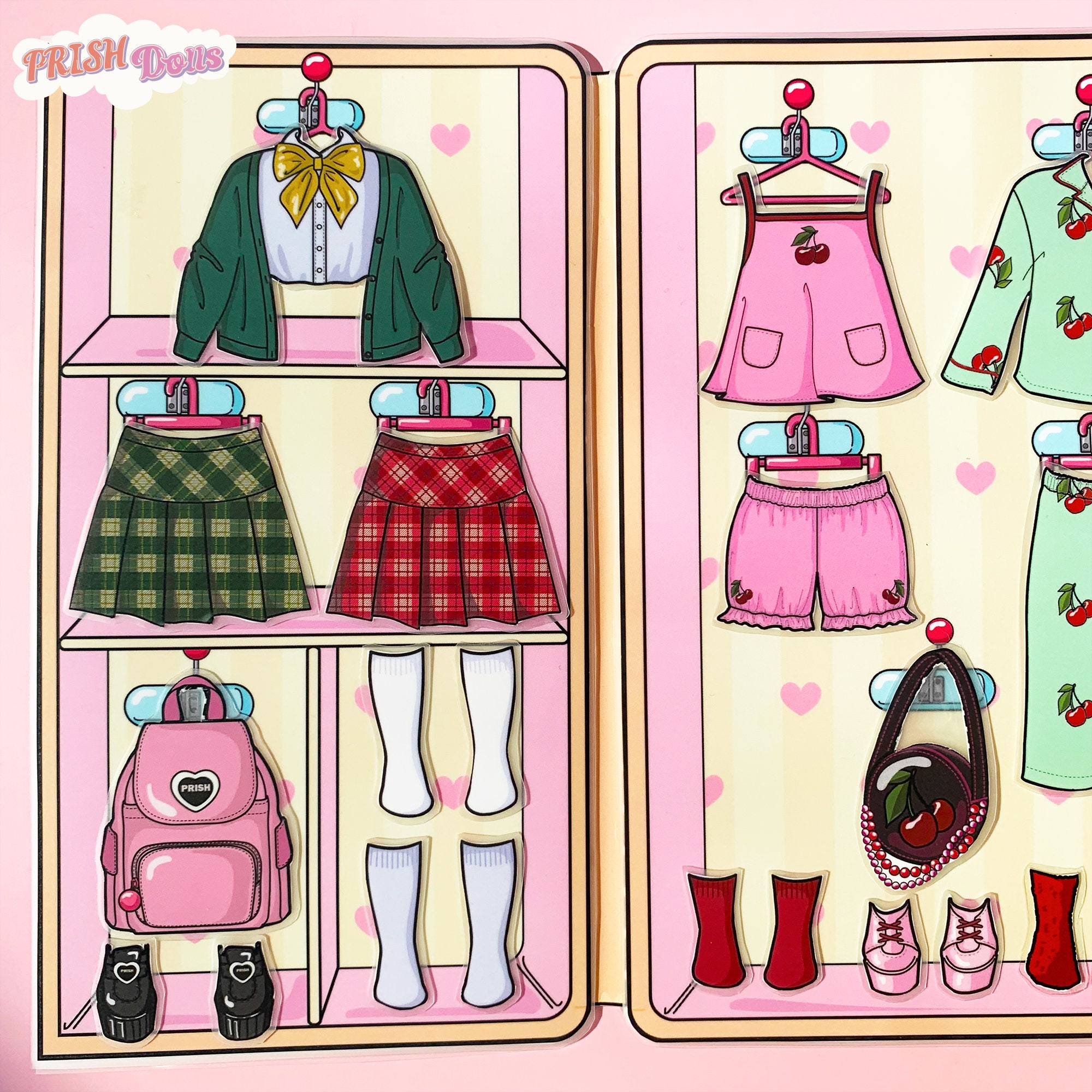 Paper Doll House Printable Dress up Activity for Kids, DIY Quiet Book ...